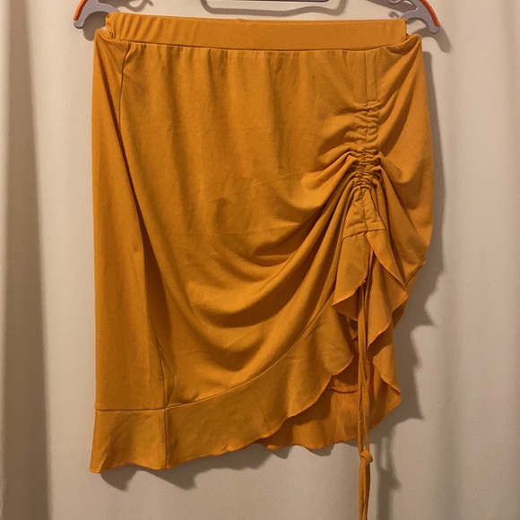 STIDY | Skirts | Mini Skirt Side Drawstring Stretchy Ruched Size Small ...